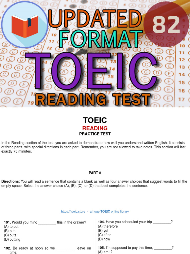 Toeic Reading 82 | Download Free PDF | Employment | Human Resources