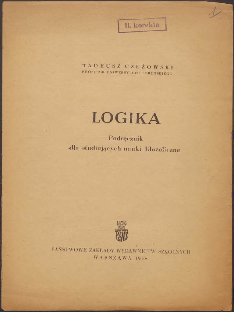 Logika 1 PL | PDF