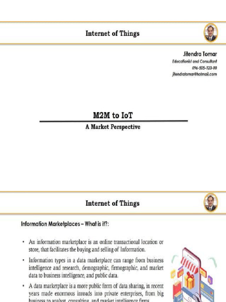 Unit-II - M2M To IoT | PDF