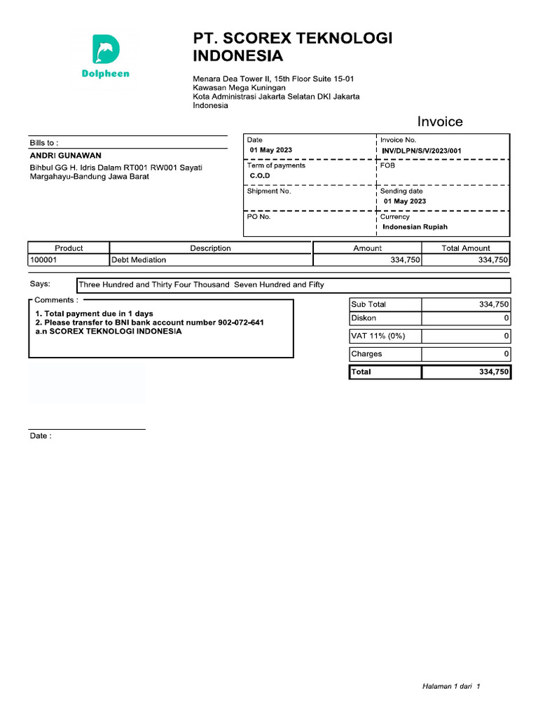 Inv-Andri Gunawan | PDF