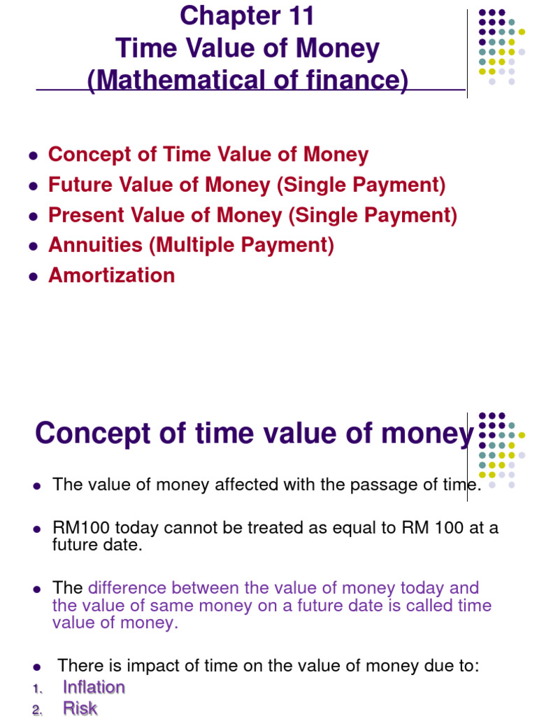 CH 11 Time Value of Money | PDF | Time Value Of Money | Present Value