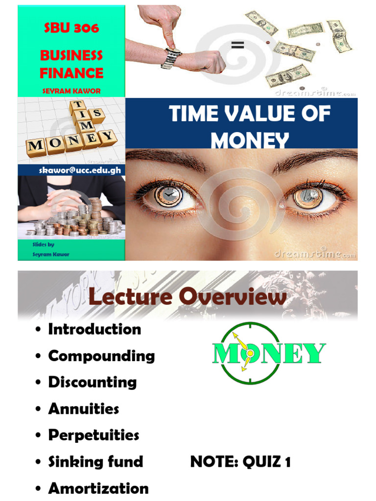 Time Value of Money Lecture Notes | PDF | Present Value | Discounting