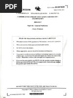 CXC Biology Topics | PDF