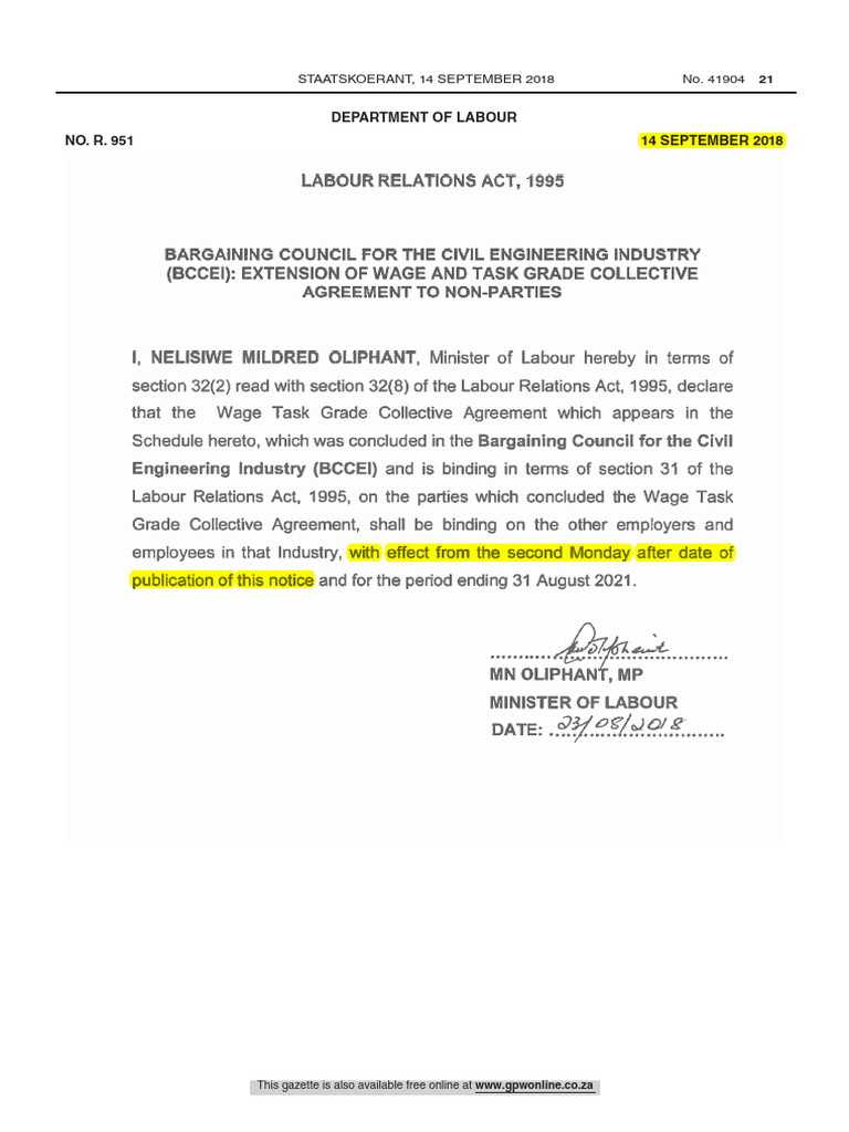 BCCEI Wage Task Grade Agreement 2025 | PDF | Employment | Labour Law