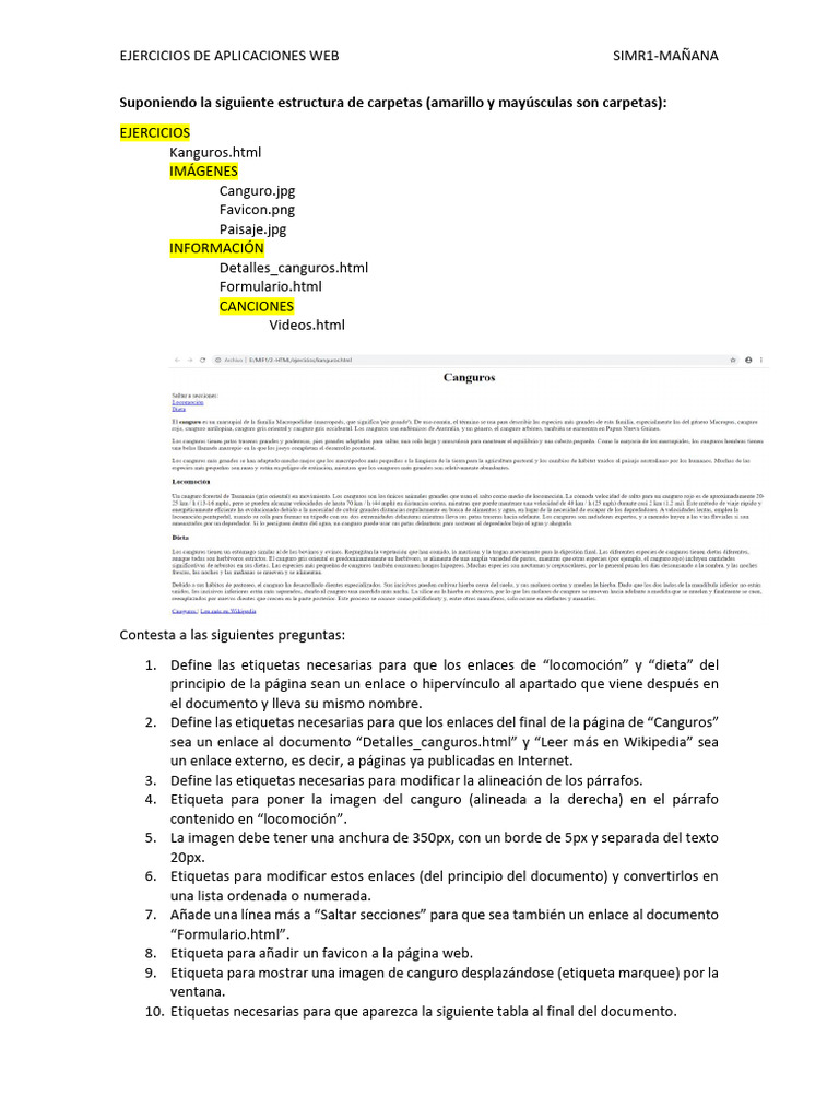 EJERCICIO3 | PDF | Hipervínculo | HTML