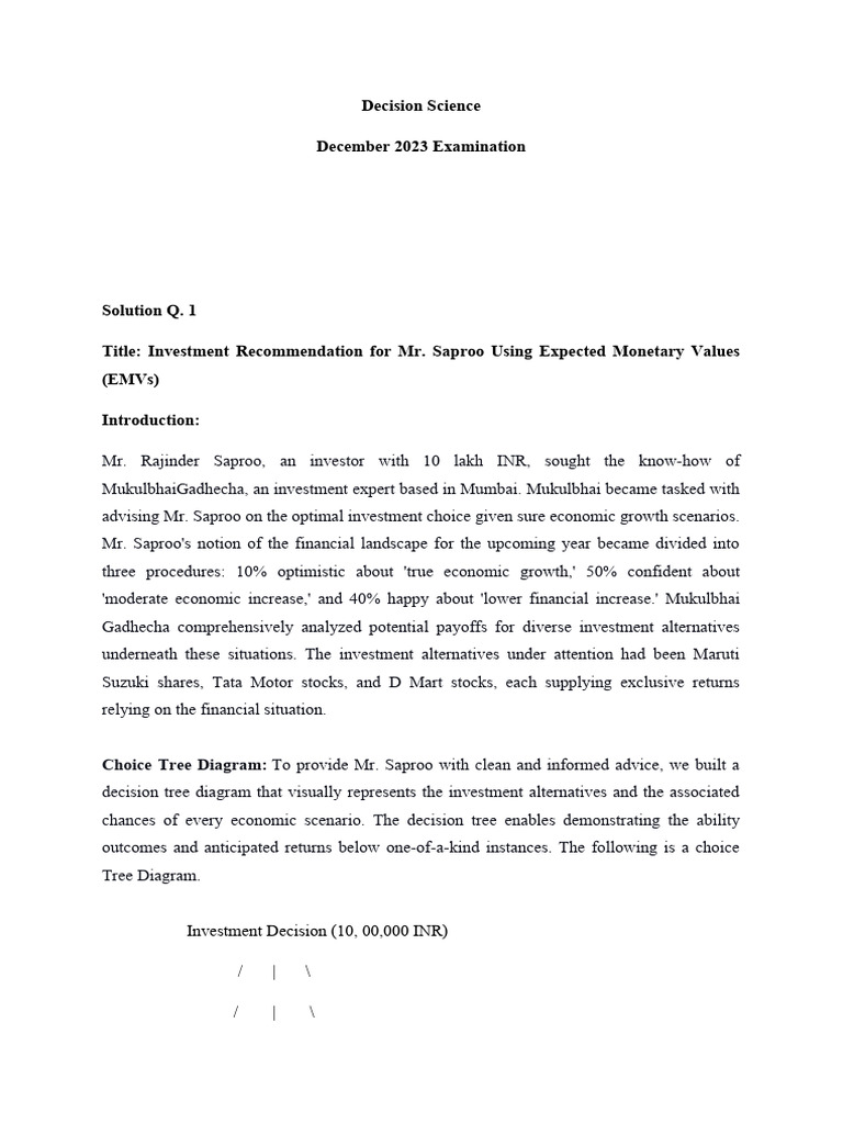Decision Science JP ST 6gwwdz | PDF | Forecasting | Mean Squared Error