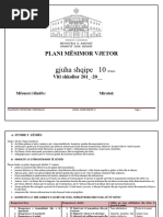 PLANET MUJORE - Kl. I-Rë Shtator-Tetor 2024-2025 (1) Mesim Zgjedhor | PDF