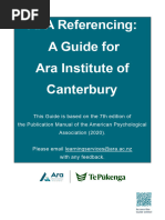 APA Citation Style For Course Materials On Brightspace & Other ...