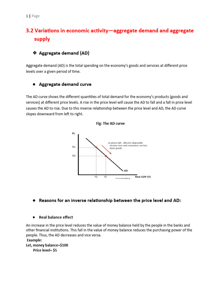 IBDP Macroeconomics 3.2docx | PDF | Economic Equilibrium | Long Run And ...