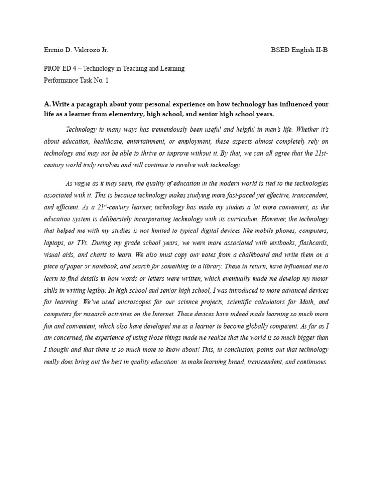 Prof Ed 4 Pt Pdf Learning Cognition