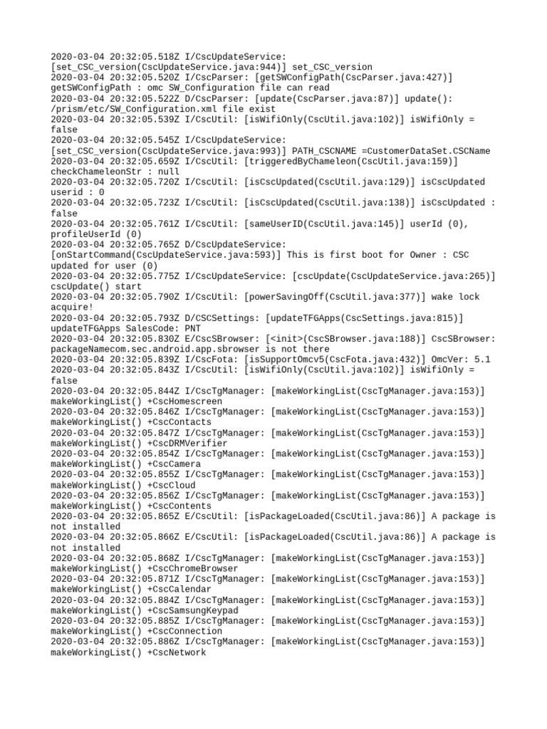 Csc Update Log | PDF | Computer Engineering | Information Technology