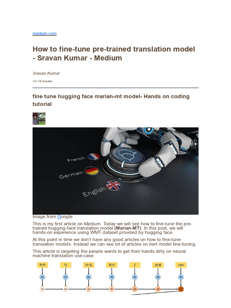 Fine-Tuning MarianMT for Translation | PDF