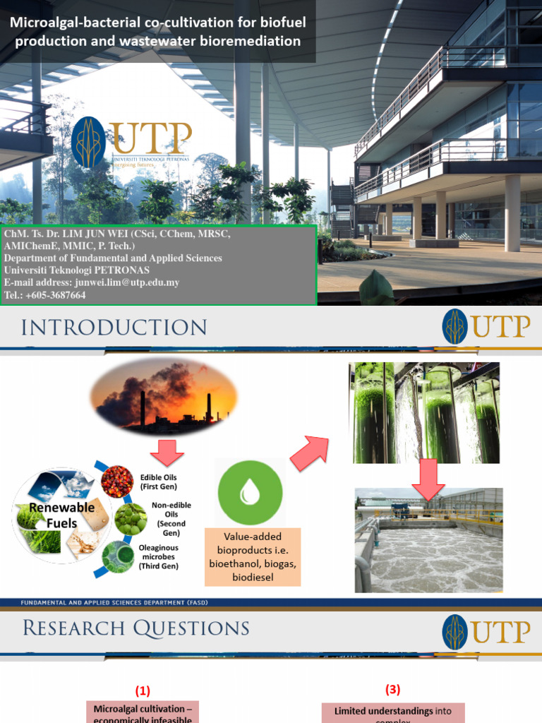 Microalgal-Bacterial Co-Cultivation for Biofuels | PDF | Biofuel ...