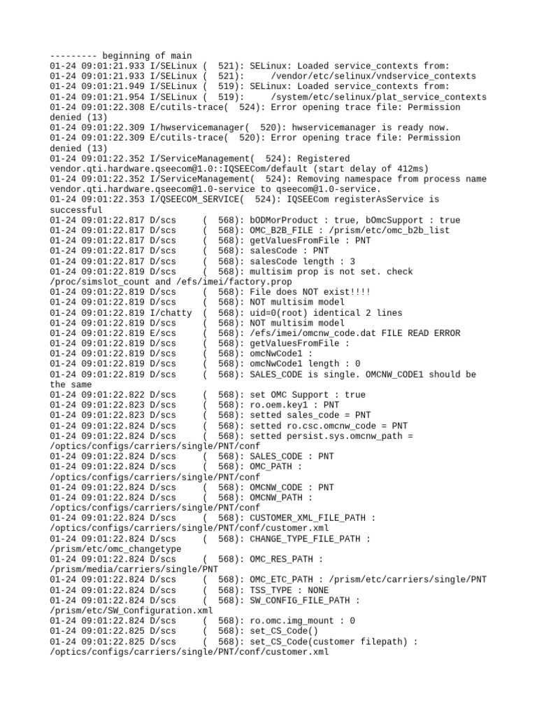 Logcat CSC Update Log | PDF | Unix | Data Management