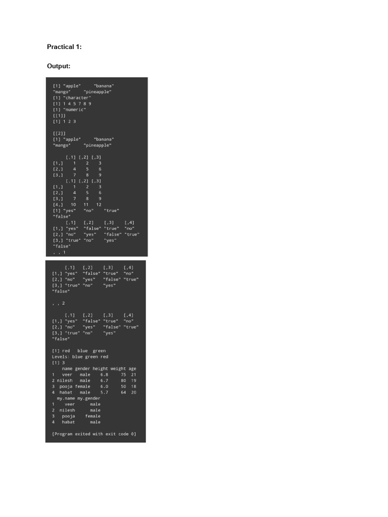 COST Practical New | PDF | Least Squares | Mode (Statistics)