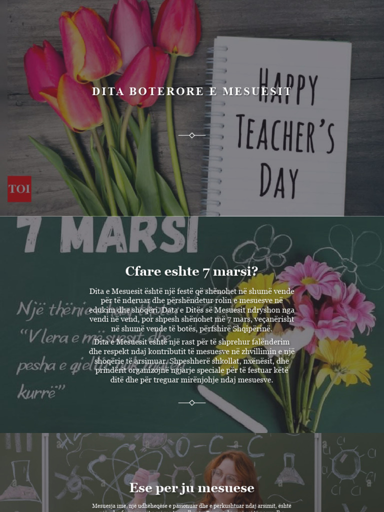 Dita Boterore e Mesuesit | PDF