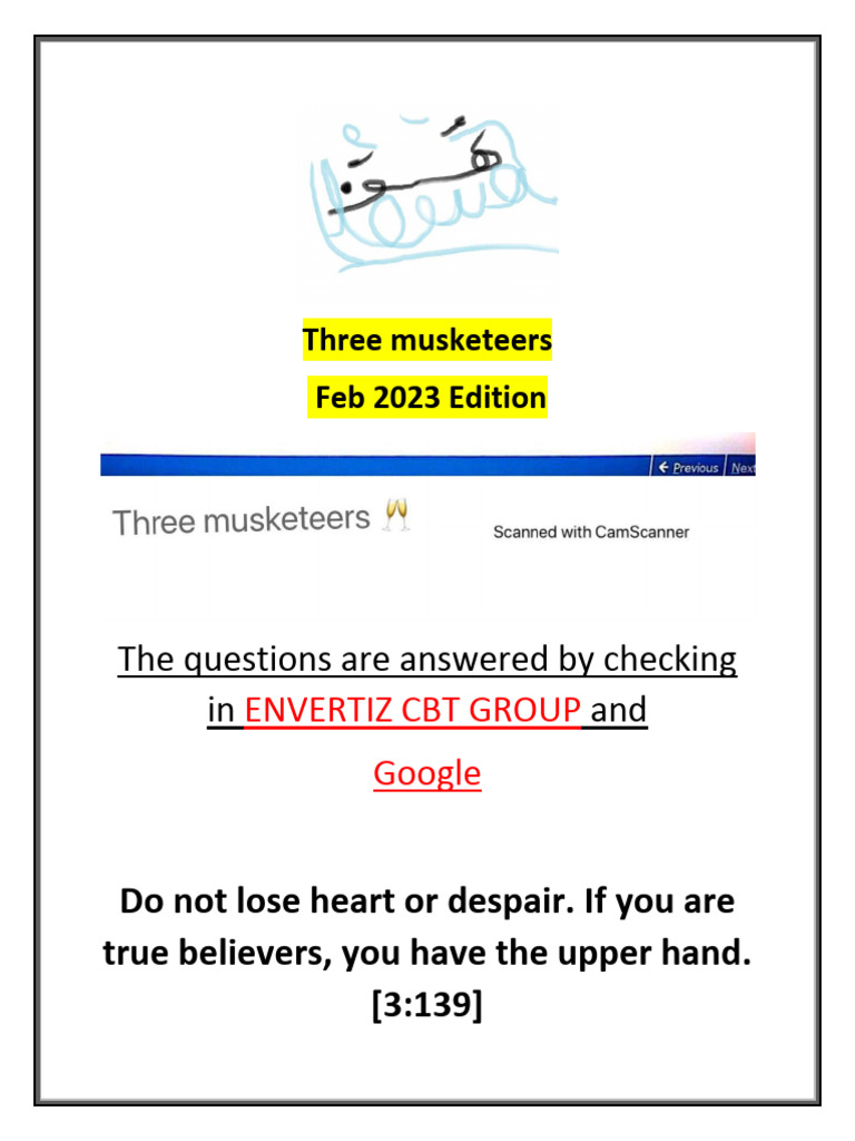 three musketeers Feb 2024 | PDF