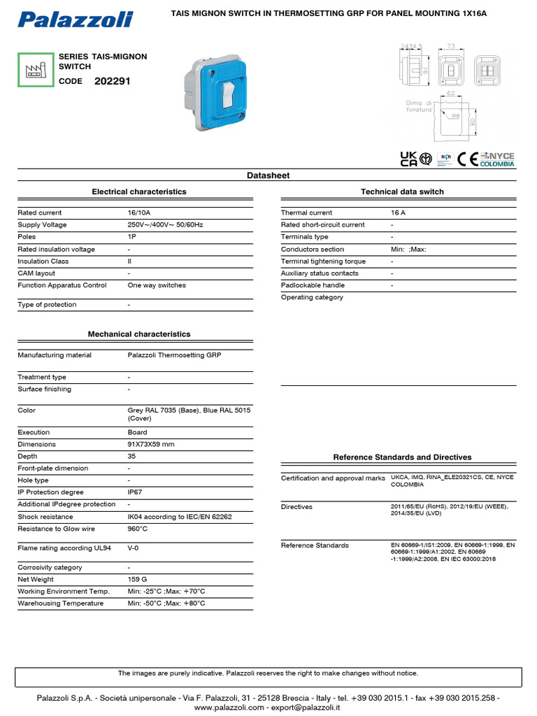 Datasheet | PDF | Insulator (Electricity) | Electrical Components