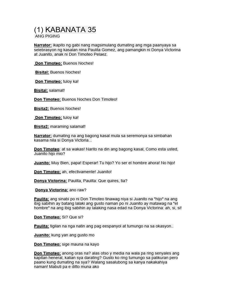 Kabanata 35 39 | PDF