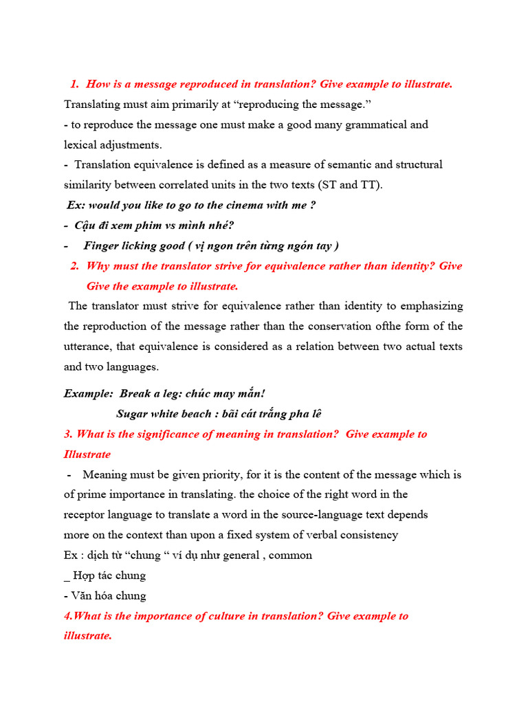 dịch đại cương | PDF | Translations | Clause