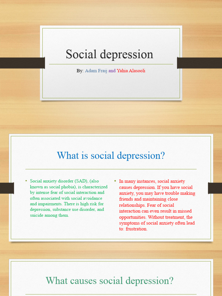 Understanding Social Depression Causes | PDF | Major Depressive ...