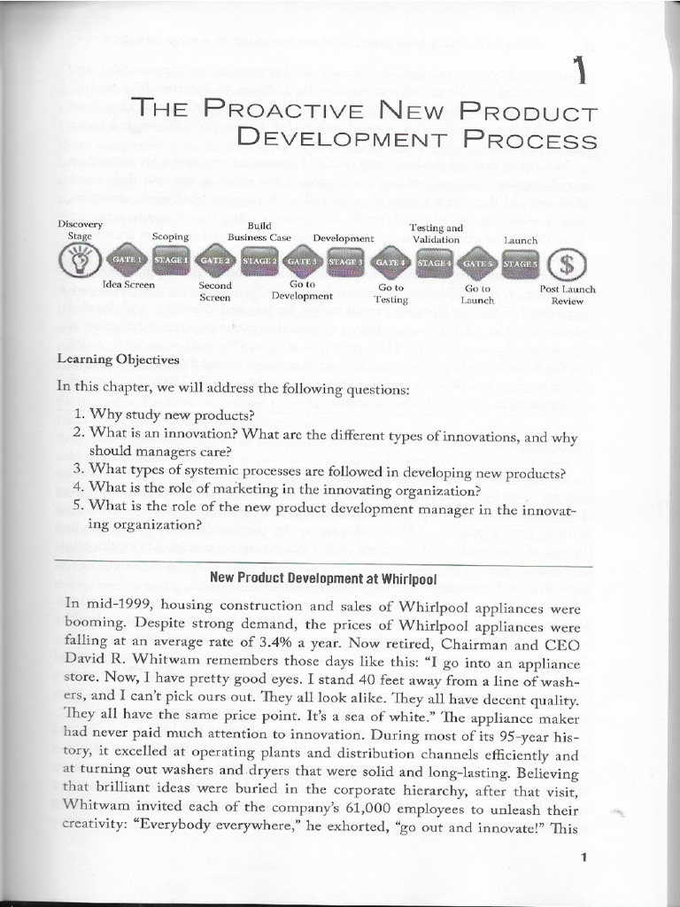 BMM1204 Chapter Reading - New Product Devt Process | PDF