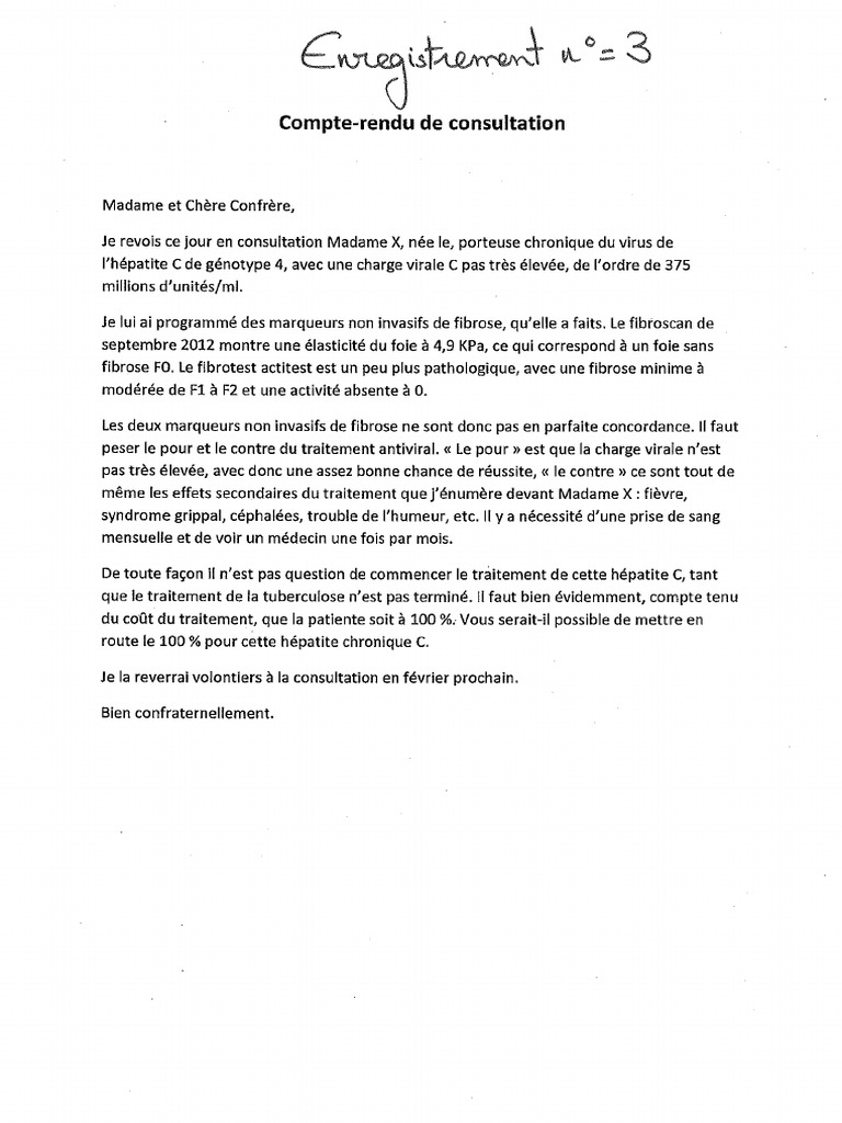 Corrigé CR de Consultation 1 | PDF