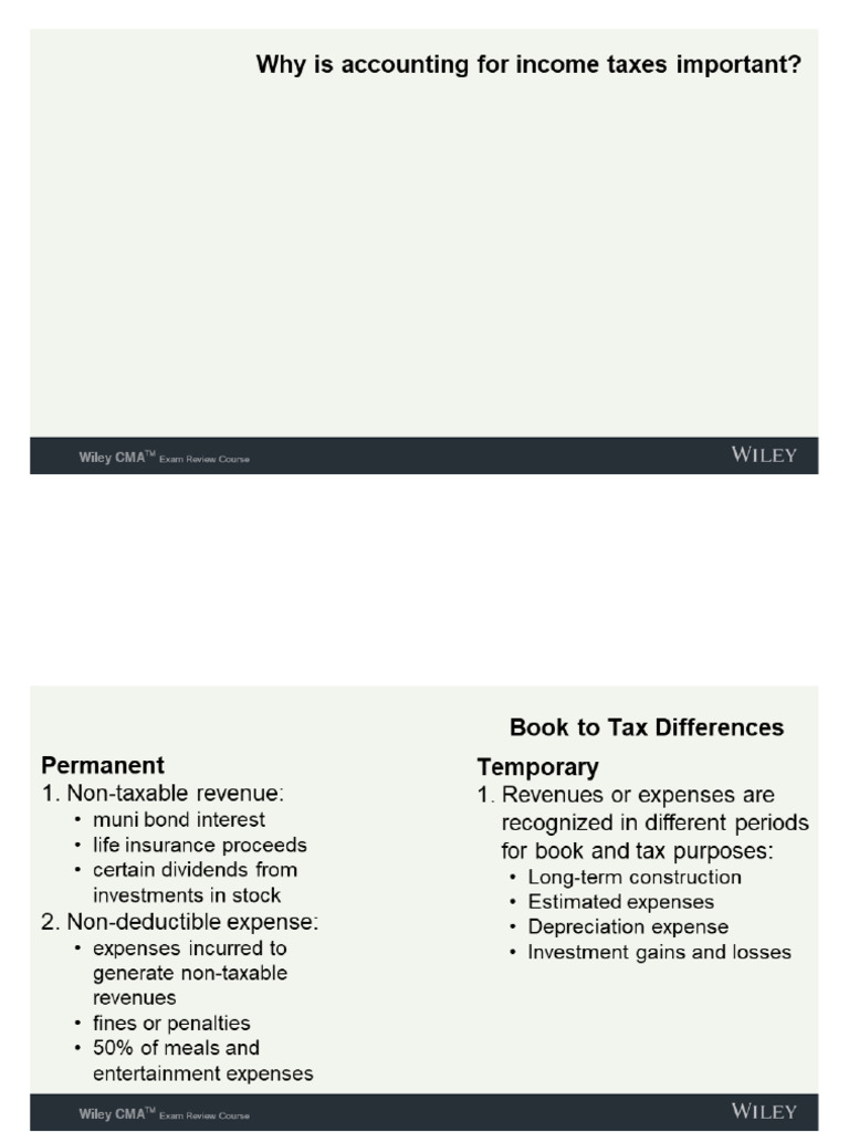 Accounting For Income Taxes | PDF