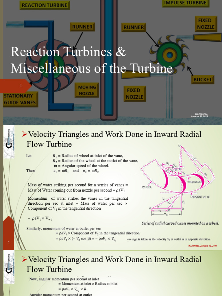 Reaction Turbine | PDF | Turbine | Mechanical Engineering