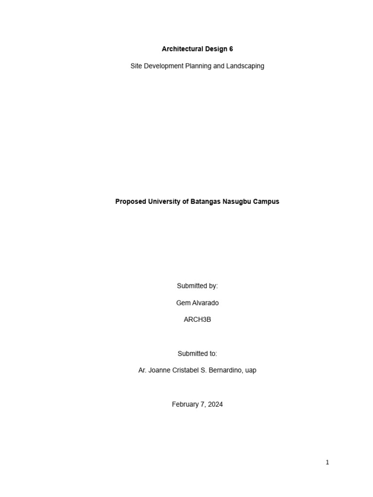 Architectural Design 6 | PDF | Infrastructure | Learning