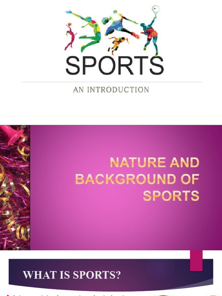 Lesson 1 Introduction of Sports | PDF | Sports & Recreation