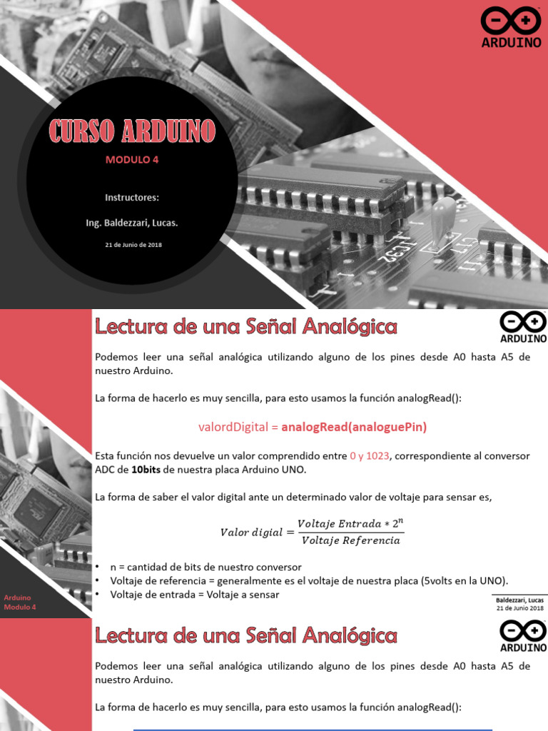 Modulo 4 - Curso Arduino | PDF | Ingenieria Eléctrica | Ciencias de la Computación