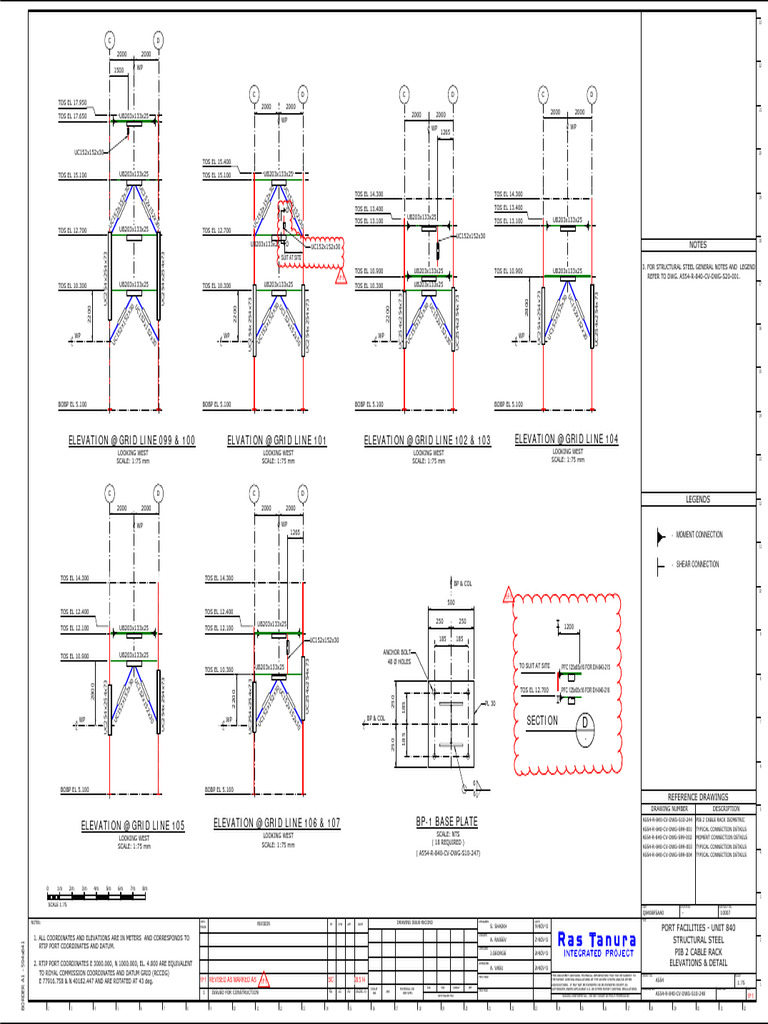 PIB 2 Cable Rack Elevations & Details | PDF | Structural Engineering ...
