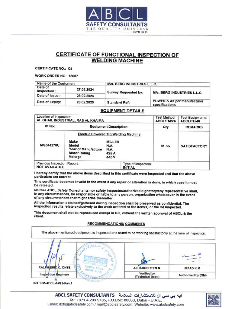Machine Test Certificate - Page-0005 | PDF