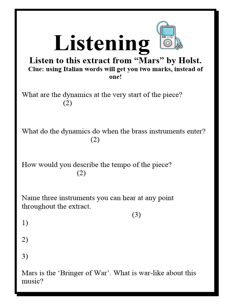 Analyzing Holst's "Mars" Dynamics | PDF | The Planets | Tempo
