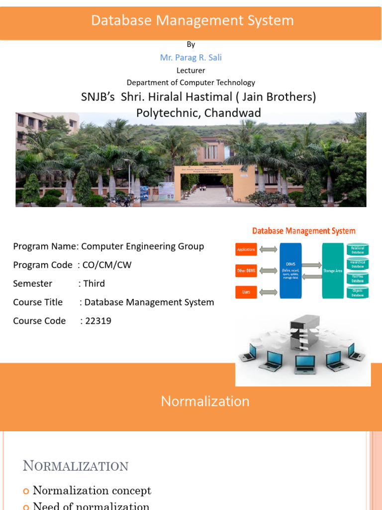 2.3 Normalization | PDF | Information Technology Management | Information Science