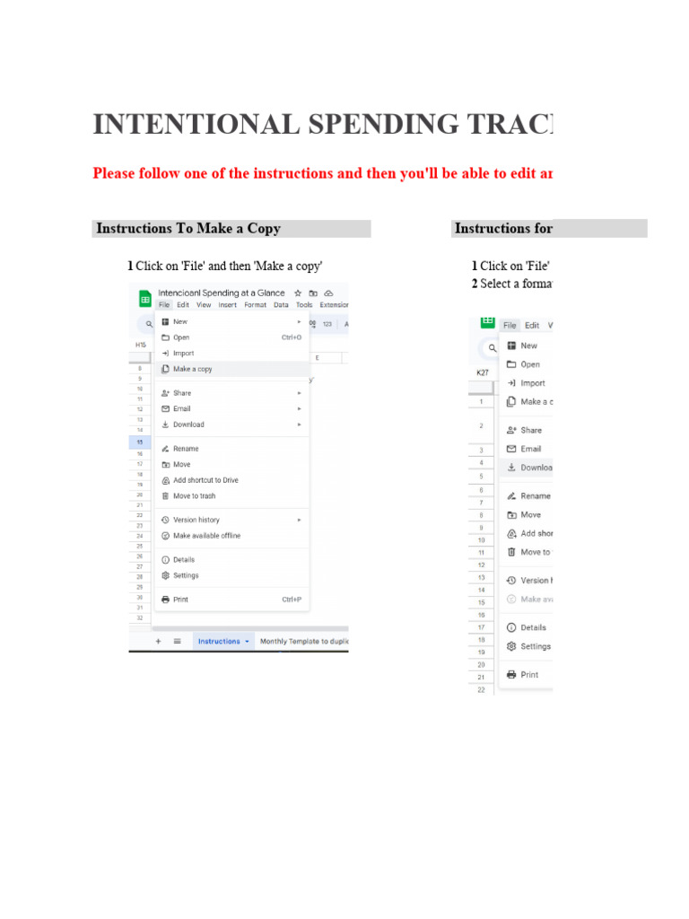 NISCHA Intentional Spending Tracker | PDF | Economies
