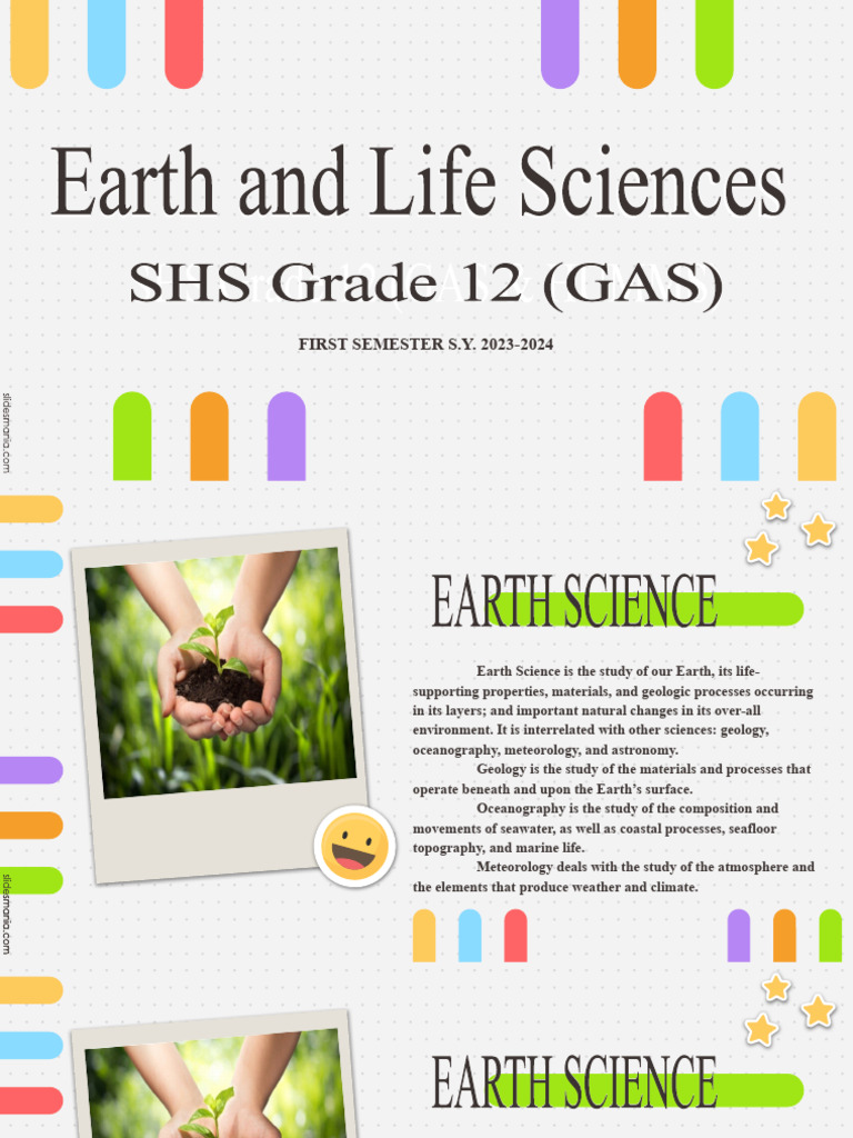 Earth And Life Science G12 Gas L 1and2 Pdf Rock Geology Earth