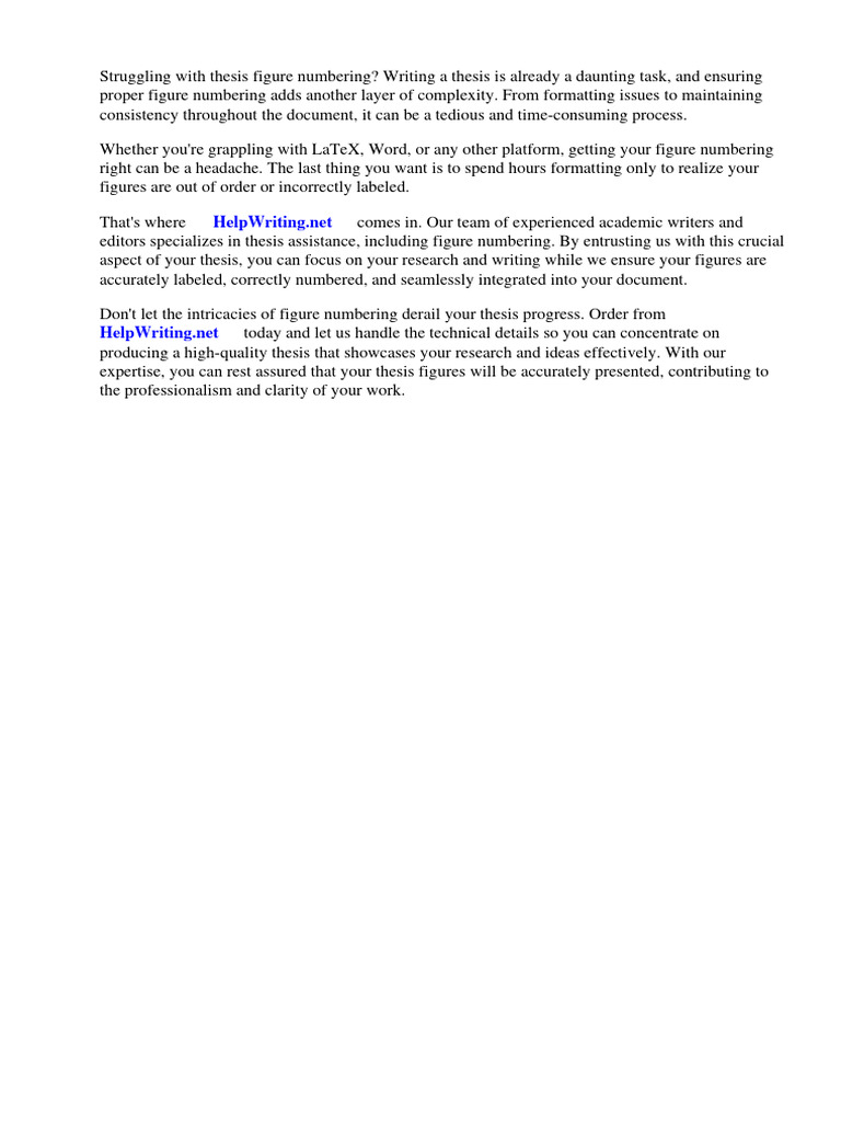 Thesis Figure Numbering Download Free Pdf Thesis Paragraph