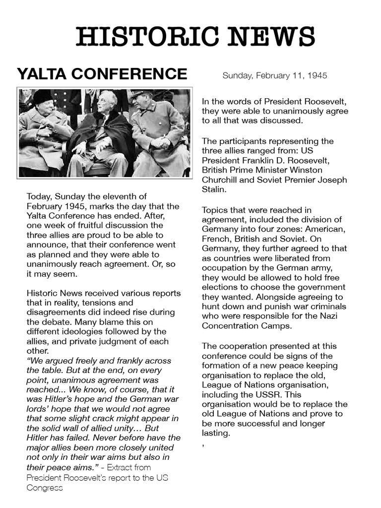 Yalta Conference Insights | PDF | Allies Of World War II | Global Politics