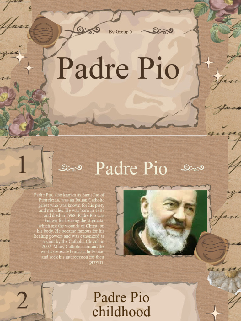 Padre Pio | PDF | Catholic Church | Religious Belief And Doctrine