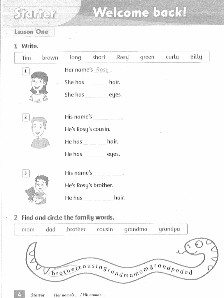 Family and Friends Grade 3 Special Edition Student Book Starter WB | PDF