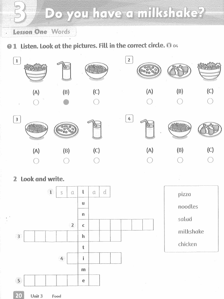 Family and Friends Grade 3 Special Editionworkbook - Unit 3 | PDF