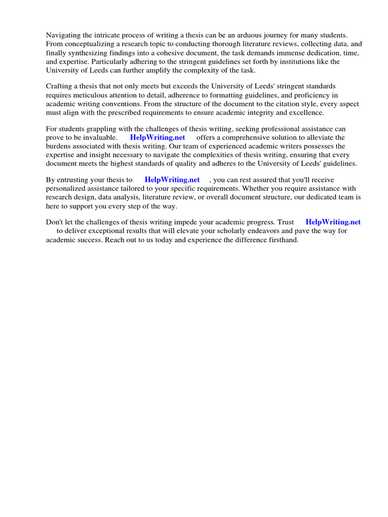 University of Leeds Thesis Guidelines | PDF | Thesis