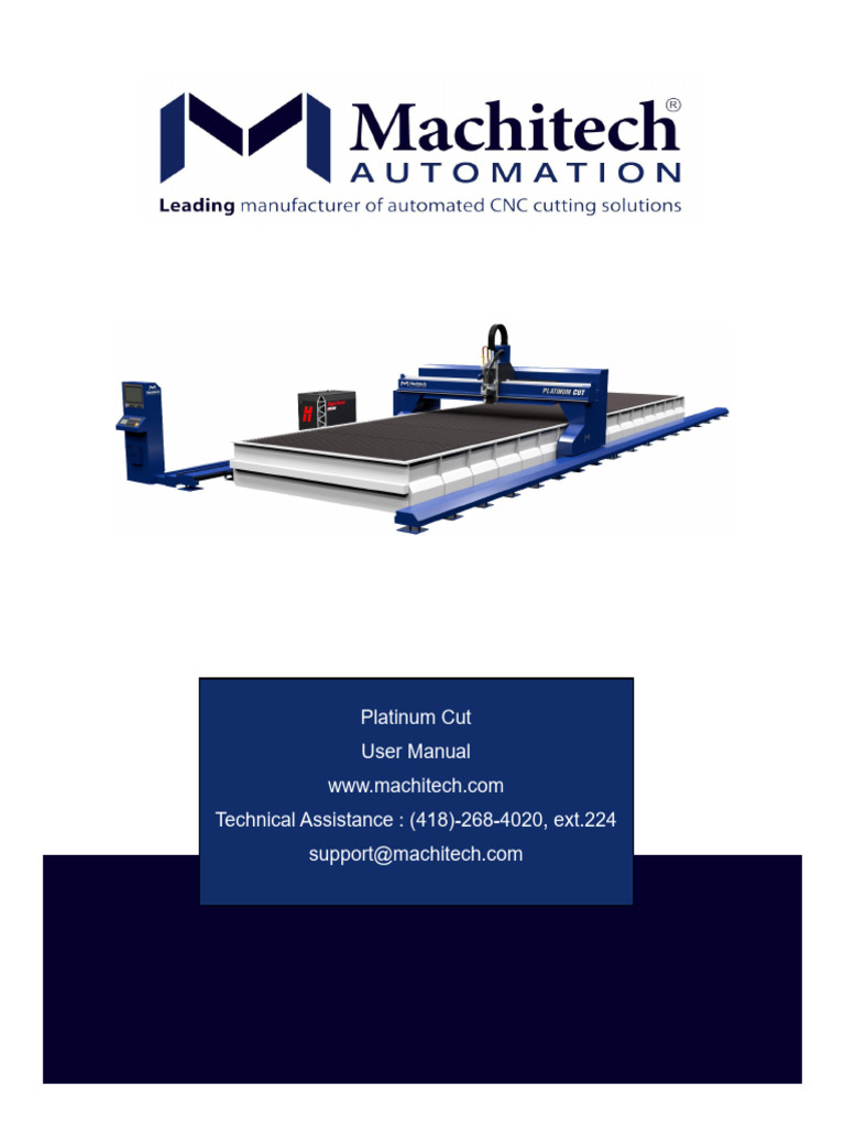 Machitech Platinum Cut machine Manual | PDF | Bearing (Mechanical) | Gear