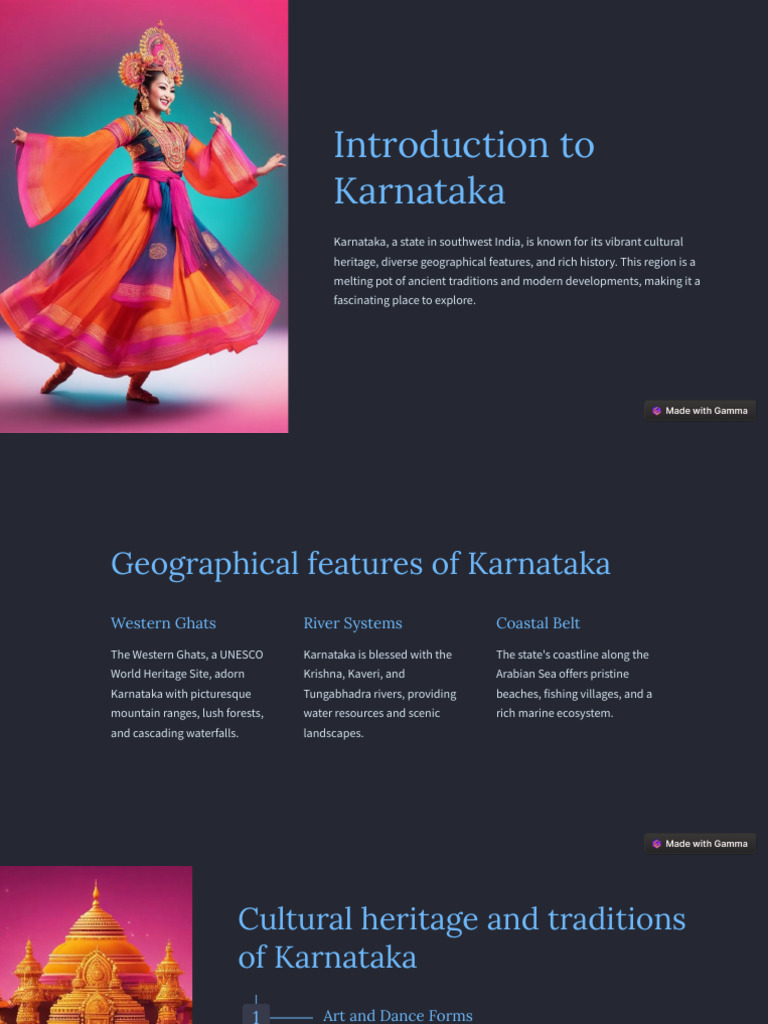 Introduction To Karnataka | PDF