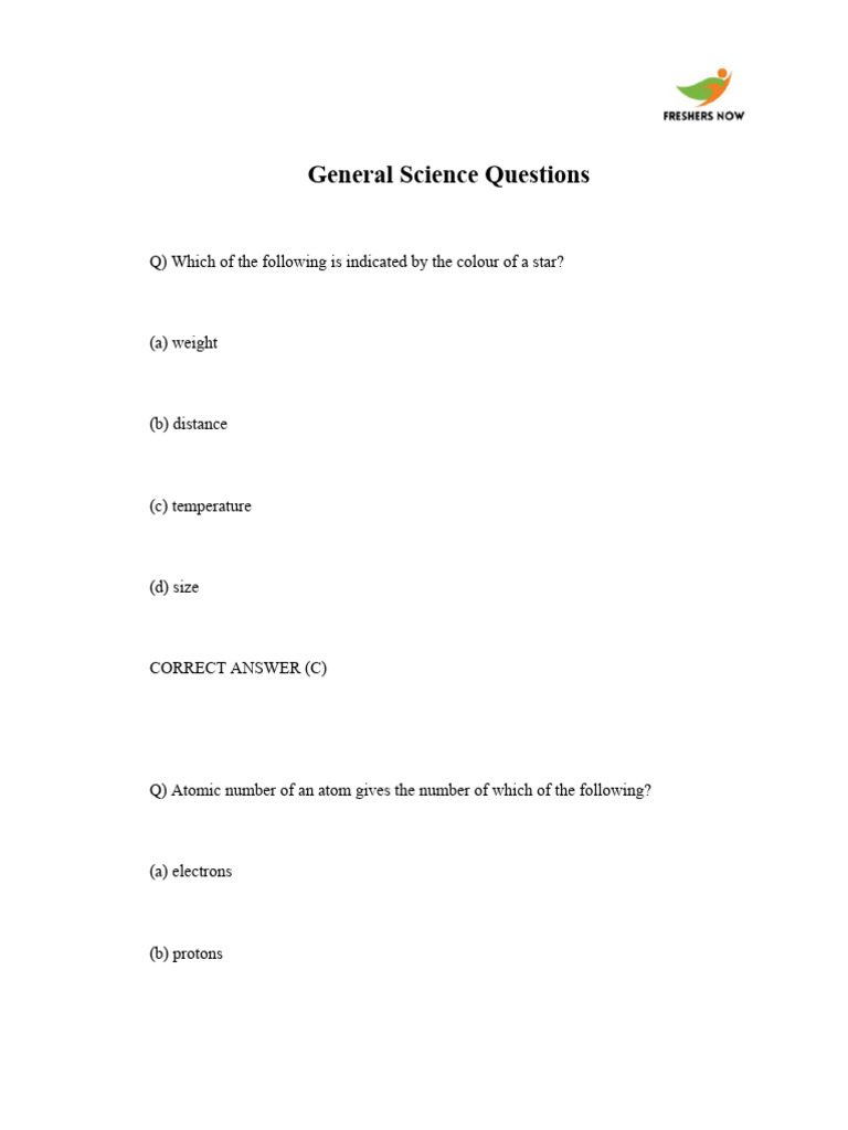 General Science Model Paperss | PDF | Digestion | Physical Sciences