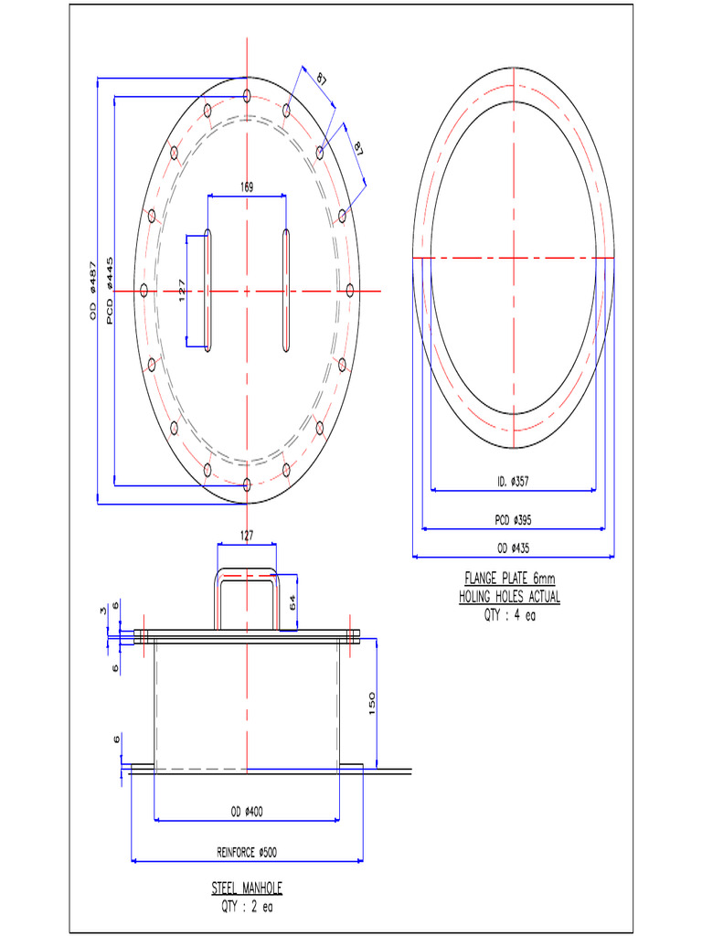 Flange and Manhole | PDF