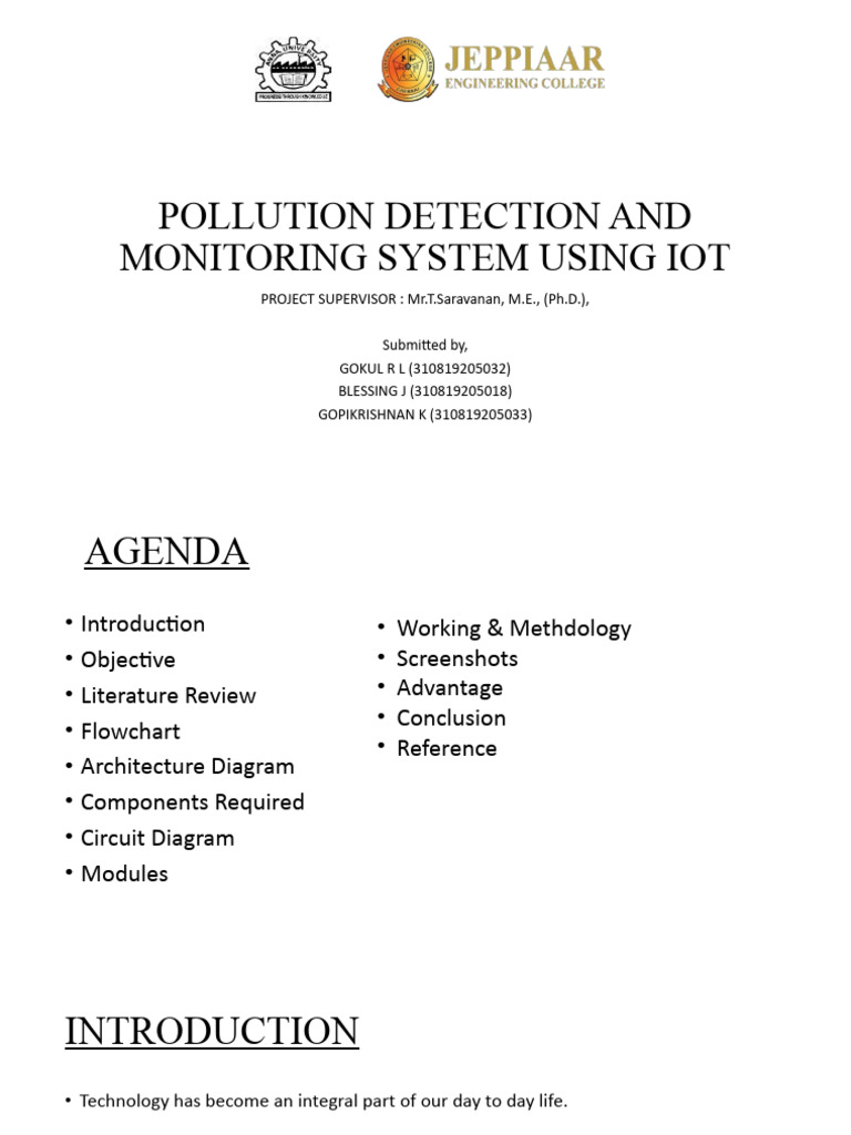 An Iot Based Air Pollution Monitor System | PDF | Sensor | Internet Of ...