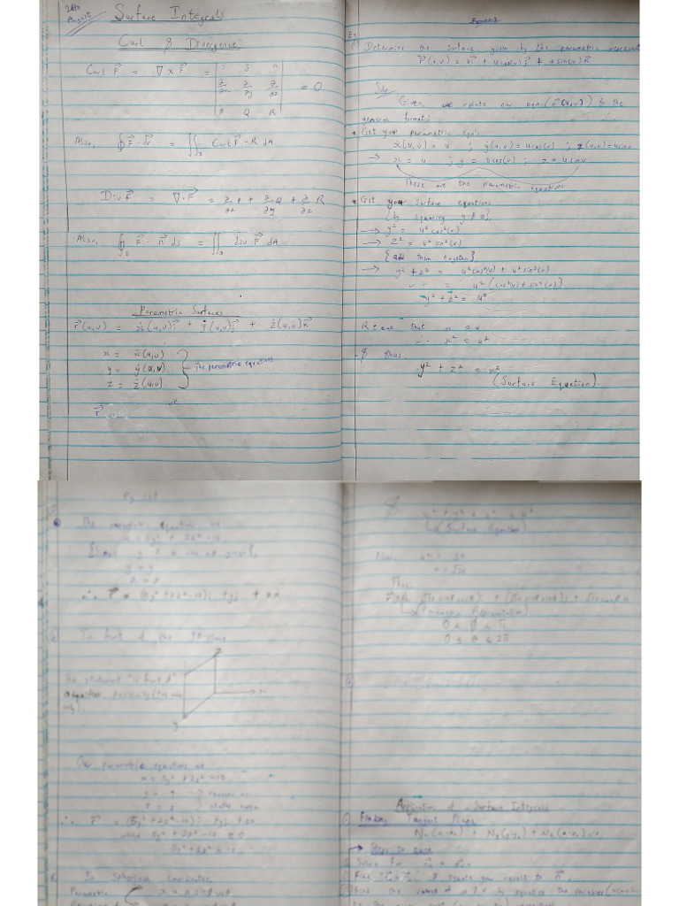 GET221 (Surface Integrals) by Uji - Rho | PDF